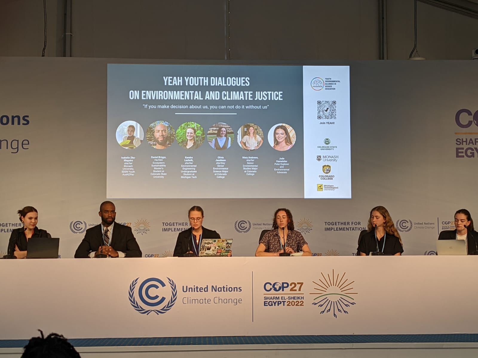 CC students speak in press conferences at COP27 – Block Features