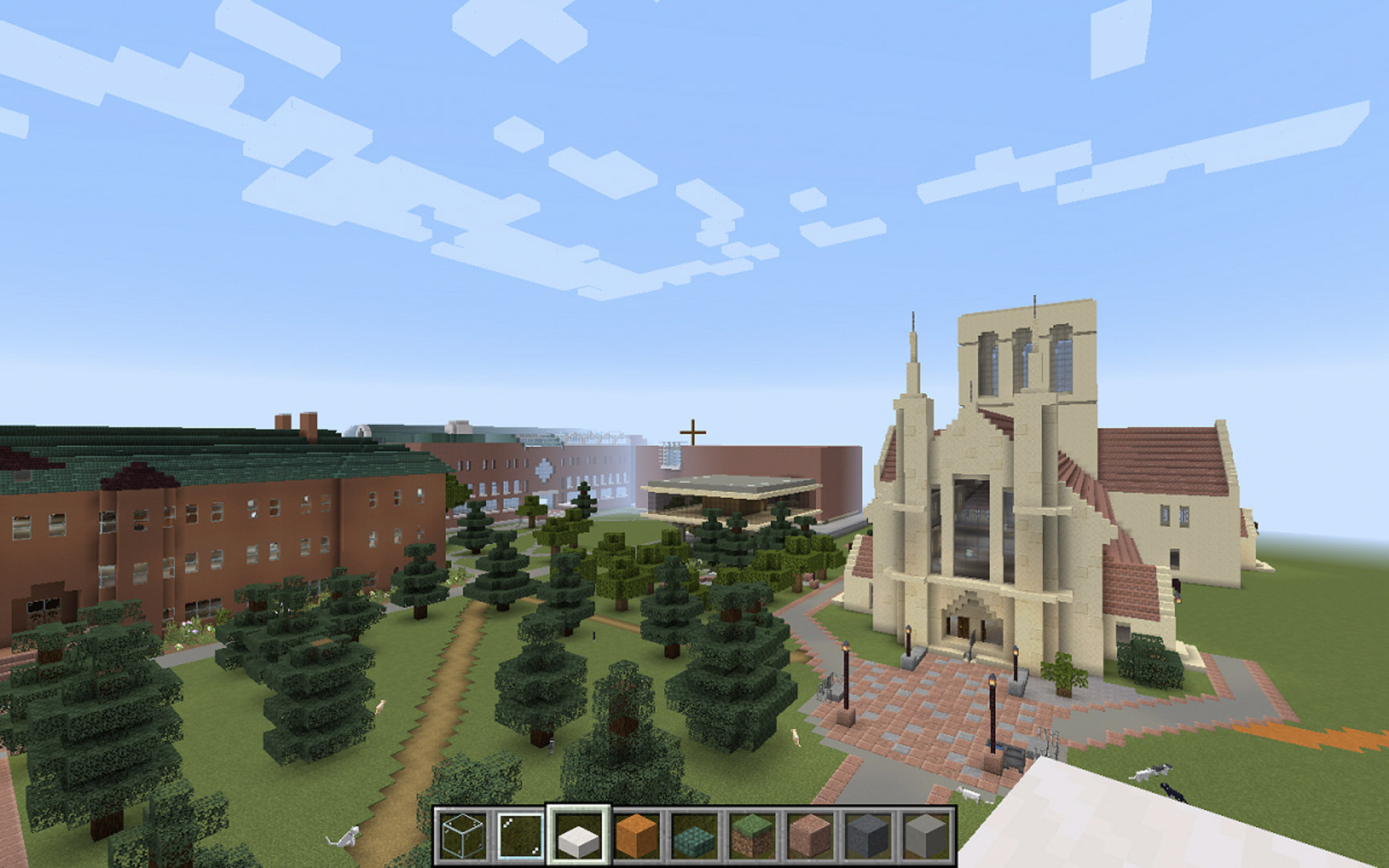 Students, Learning Remotely, Re-create Campus in Minecraft | Bulletin